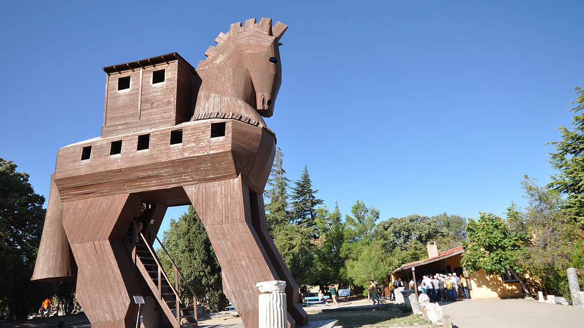 The Trojan Horse was a wooden equine that the Greeks used to trick ...